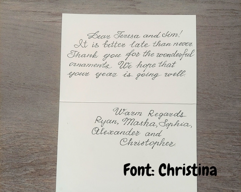 Handwritten Thank You Notes CUSTOM Amount Weddings Baby - Etsy