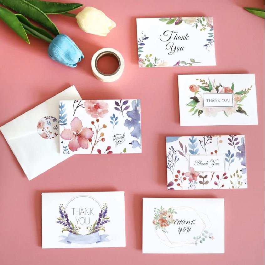Handwritten Thank You Notes - CUSTOM Amount - Weddings, Baby Showers ...