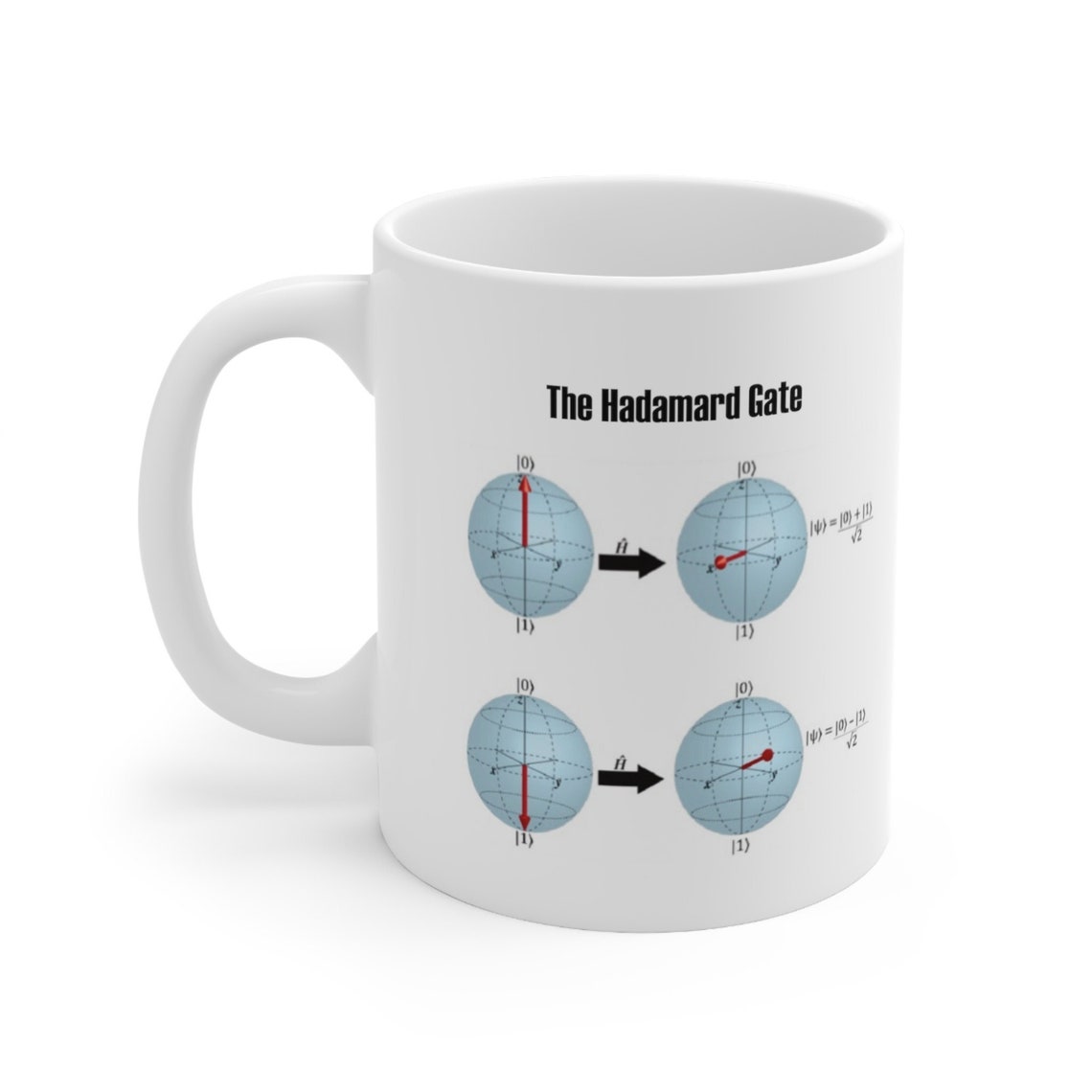 Quantum Computer Hadamard Gate Equations Coffee Mug 11 Oz Gift for Grad ...