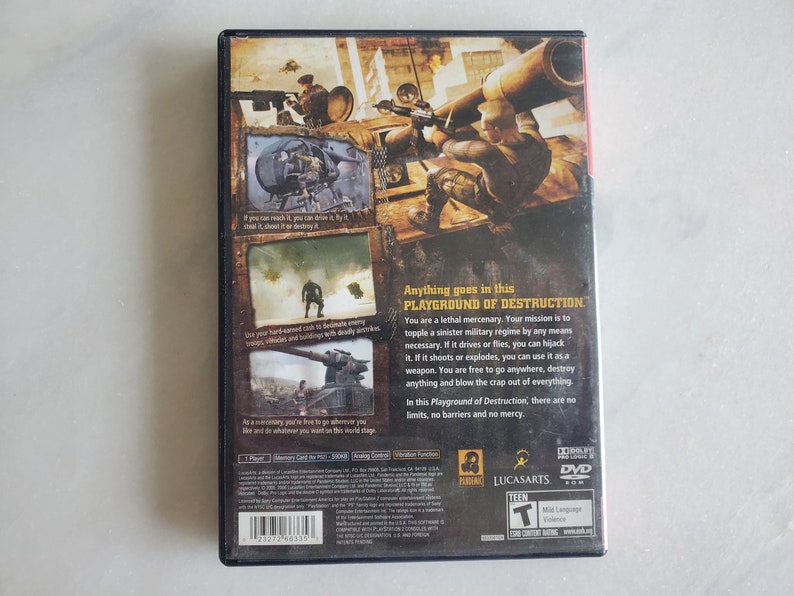 Playstation 2 PS2 Mercenaries Playground of Destruction - Etsy
