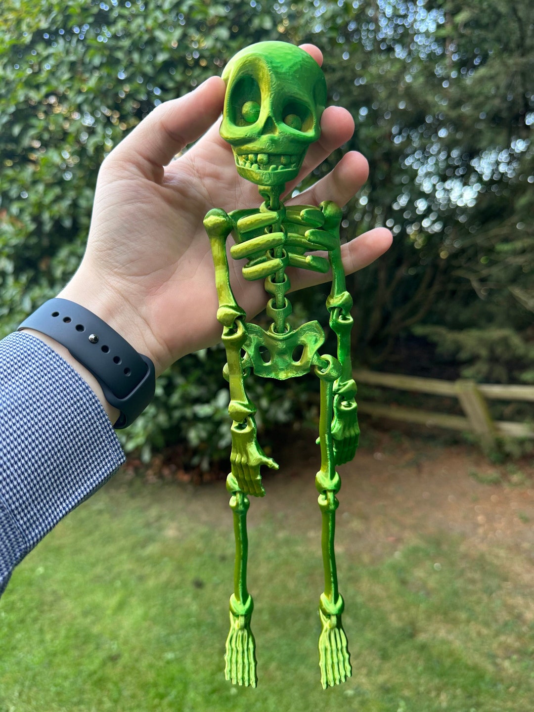 24CM Articulated Flexi Skeleton 3d Printed Stress Toy Flexible ...
