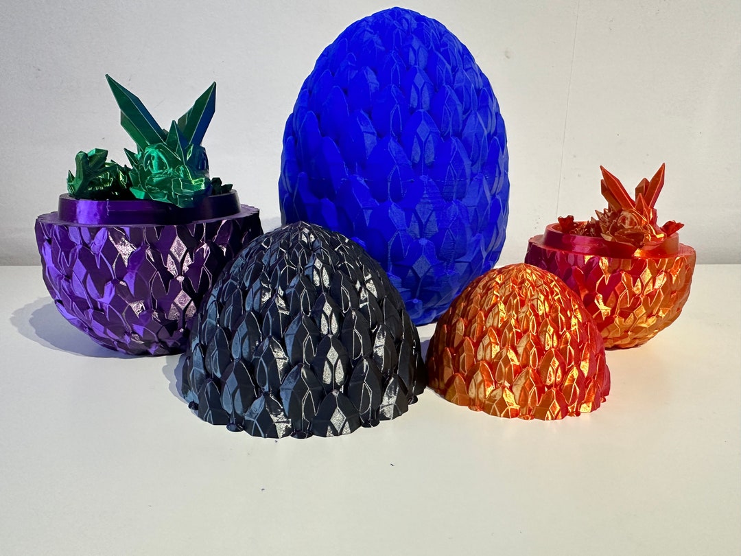 Articulated Crystal Egg With Crystal Dragon Cinderwing Flexible Colours Large Extra Large Strong ...