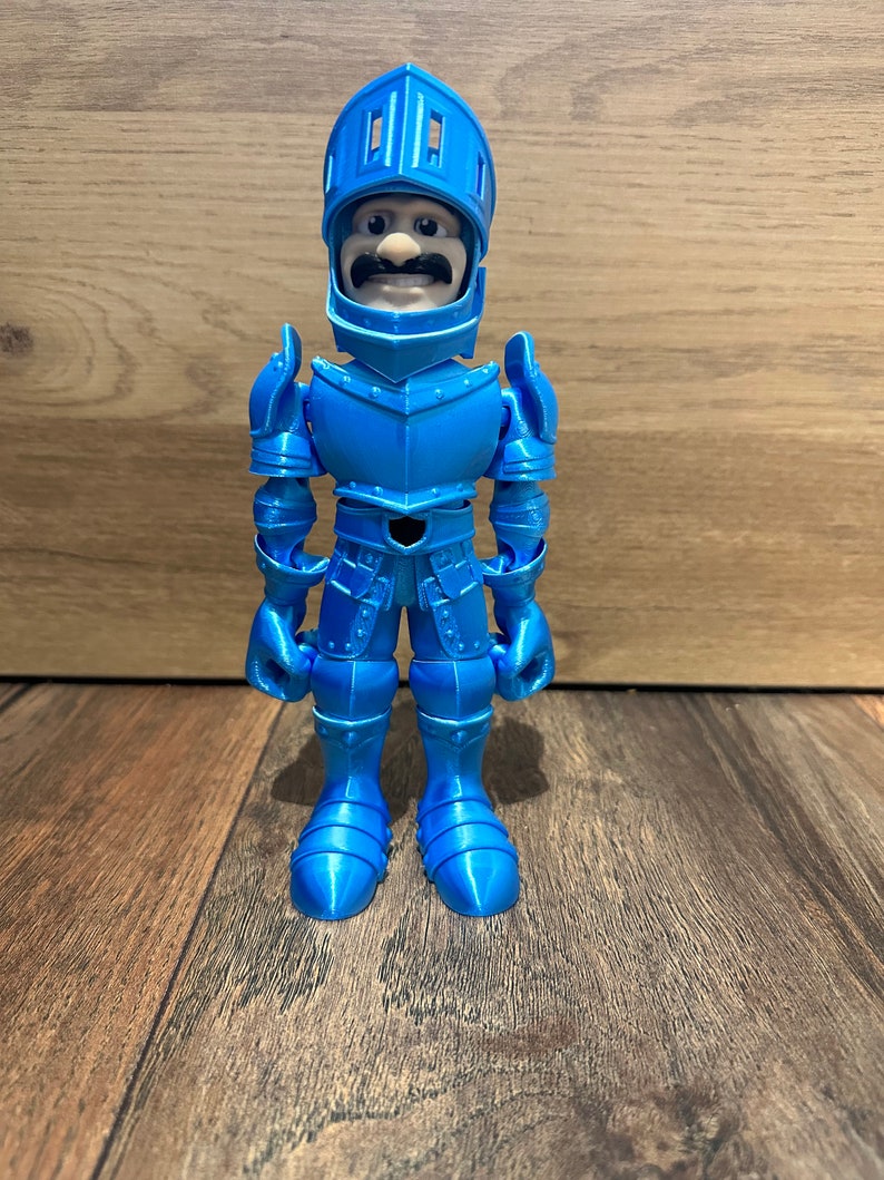 Articulated Knight Soldier 3D Printed Flexible Free Moving - Etsy