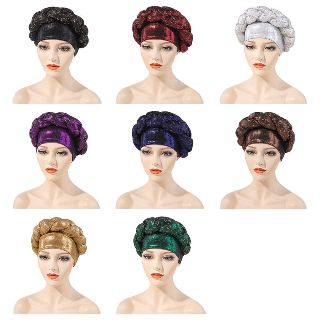 Premium Sheer Single Top Braid Braided Head Scarf Head Cap - Etsy