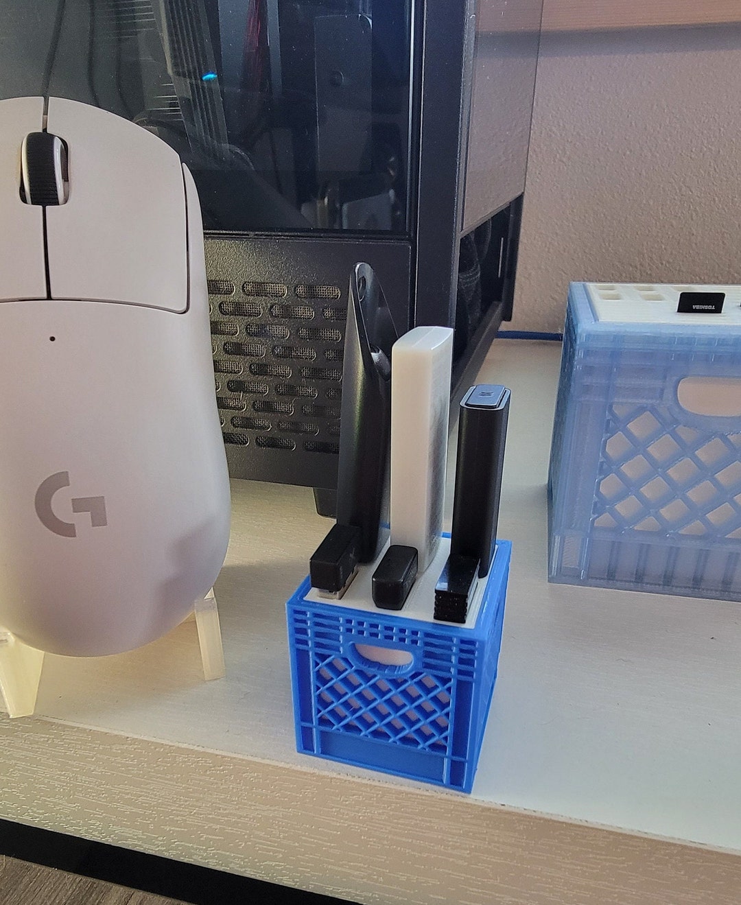 USB Holder Mini Crate / Mini Brands / Storage / Organizer / Desk ...