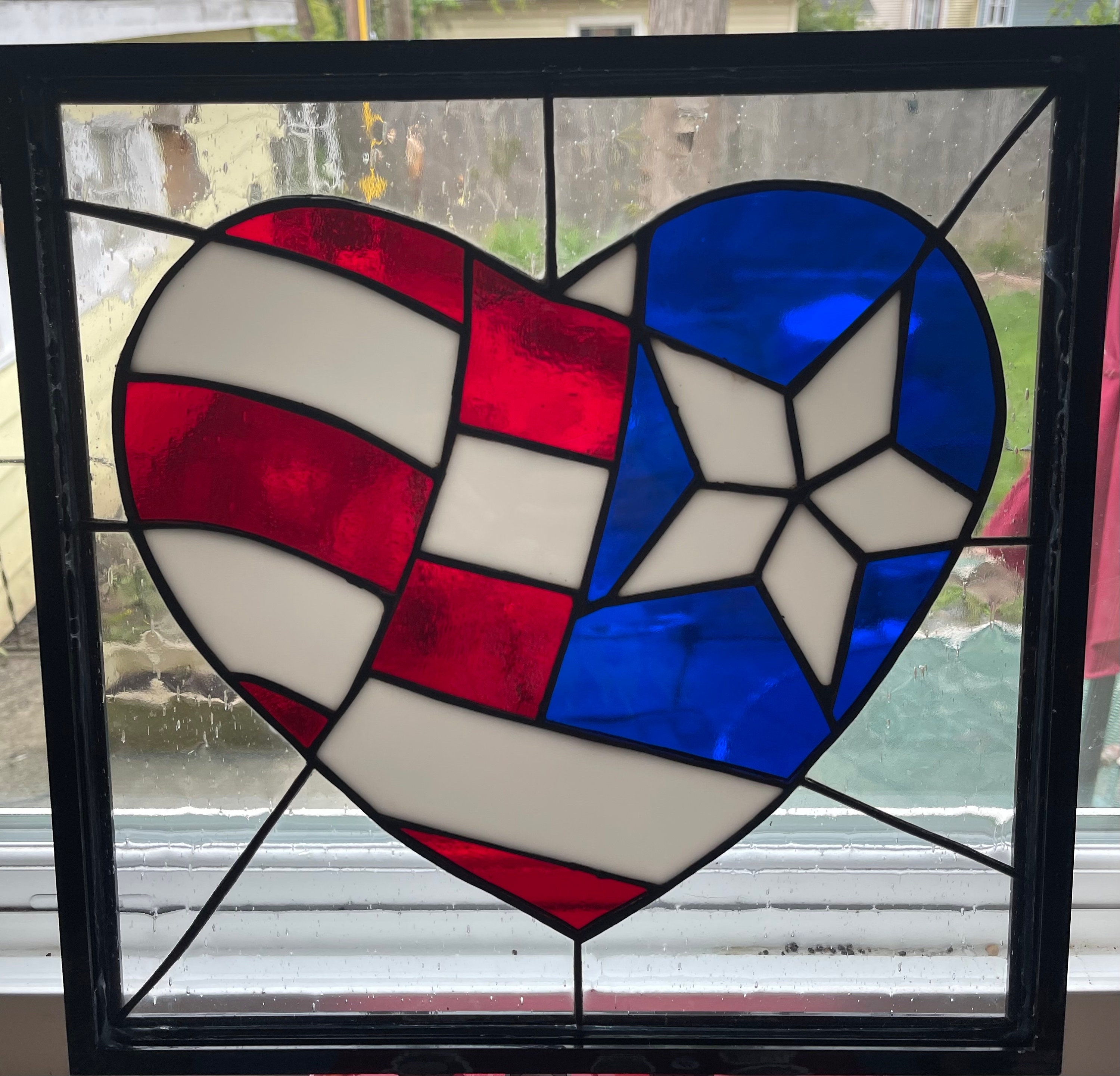 Stained Glass American Flag Plastic Frame - Etsy