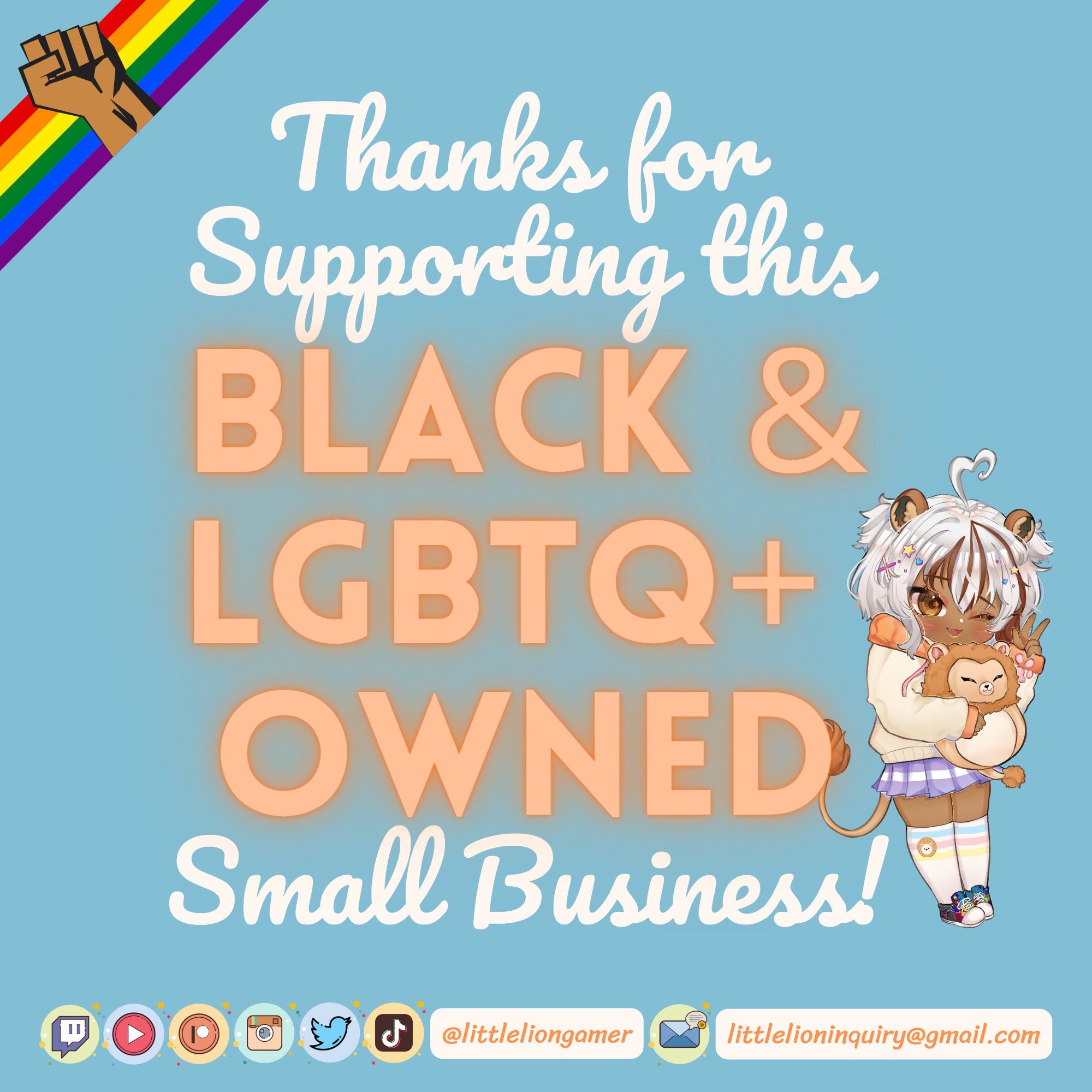 LGBTQIA Safe Space Twitch Panel Cute Pride Love Ally - Etsy Australia