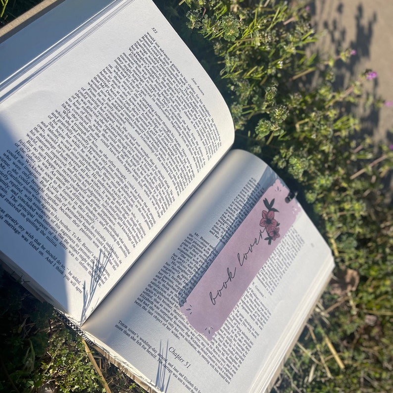 Handmade book Lover Bookmark, Premium Laminated Bookmark, Bookmark for ...