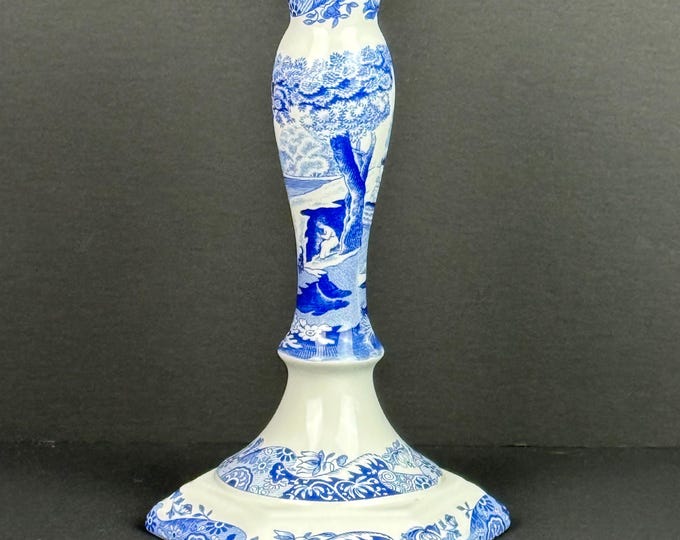 Spode Blue Italian Candlestick 7” - Etsy