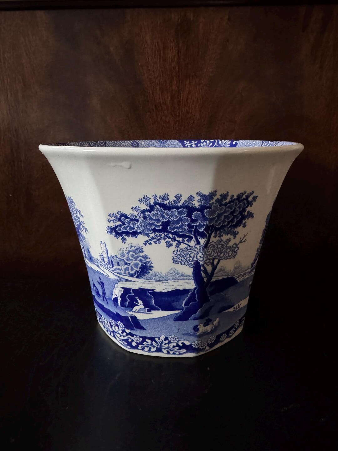 Spode Blue Italian Cache Pot/planter - Etsy