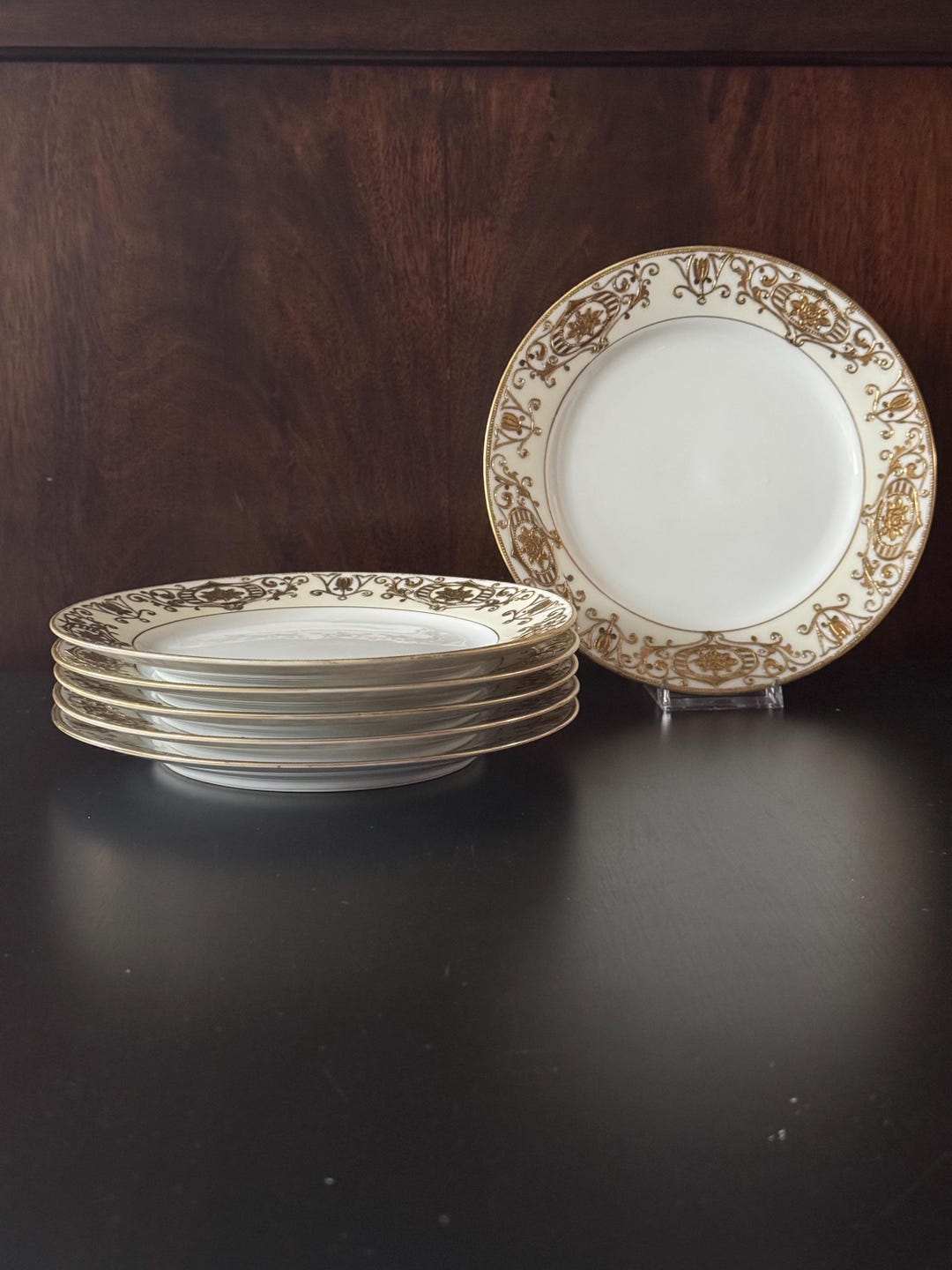 Noritake Gold Encrusted 19 Cm Set of 6 Plates - Etsy