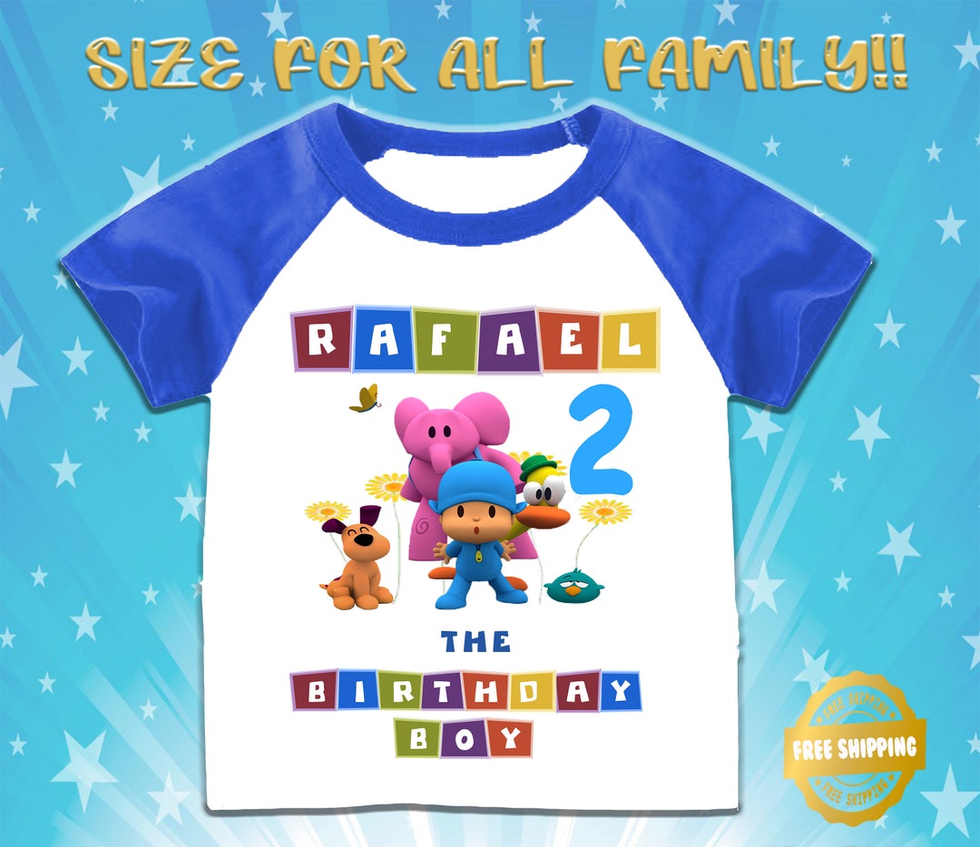 Personalized Pocoyo Family Shirts, Pocoyo Birthday Boy Shirt ...