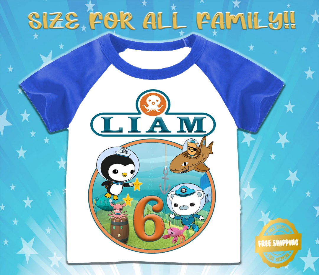 Custom Octonauts Birthday Shirt, Octonauts Theme Birthday Party Shirt ...
