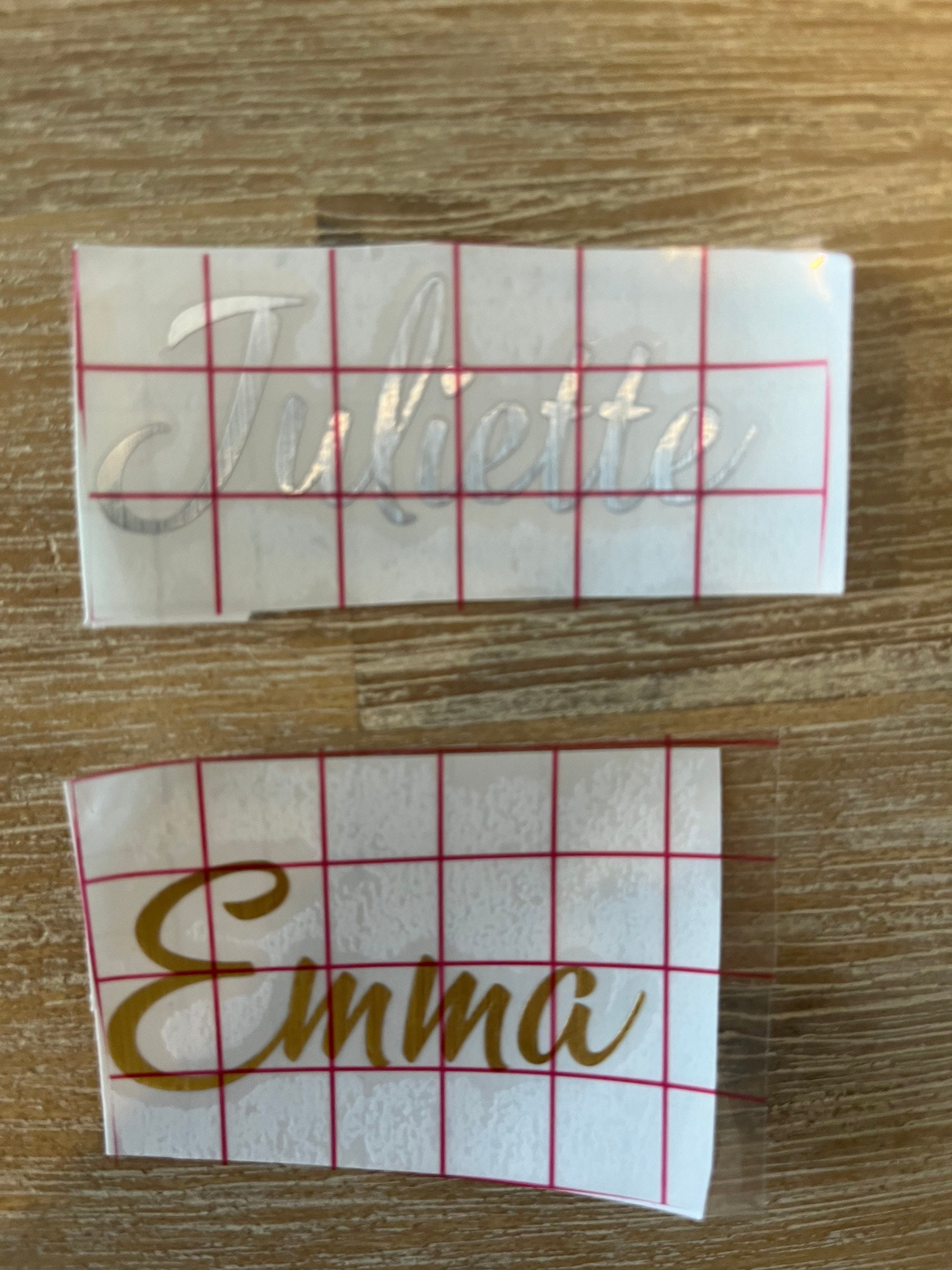 Iron on Vinyl Labels / Any Name / Any Colour / Personalisation at Home ...