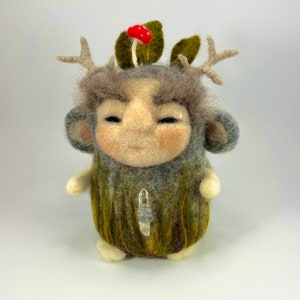 Forest Spirit Made From Wool With a Crystal Quartz. Needle Felted ...