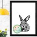 Rabbit Head Print - Digital Download - Etsy