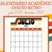 2023-2024 Spanish Academic Printable Calendar With Retro Design ...