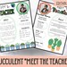 Succulent Meet the Teacher Canva Template Back to School Succulent ...
