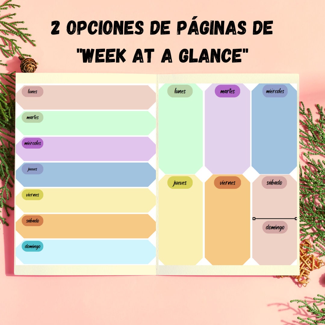 Spanish Watercolor Calendar - Printable - Etsy