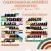 2023-2024 Spanish Academic Printable Calendar With Retro Design ...