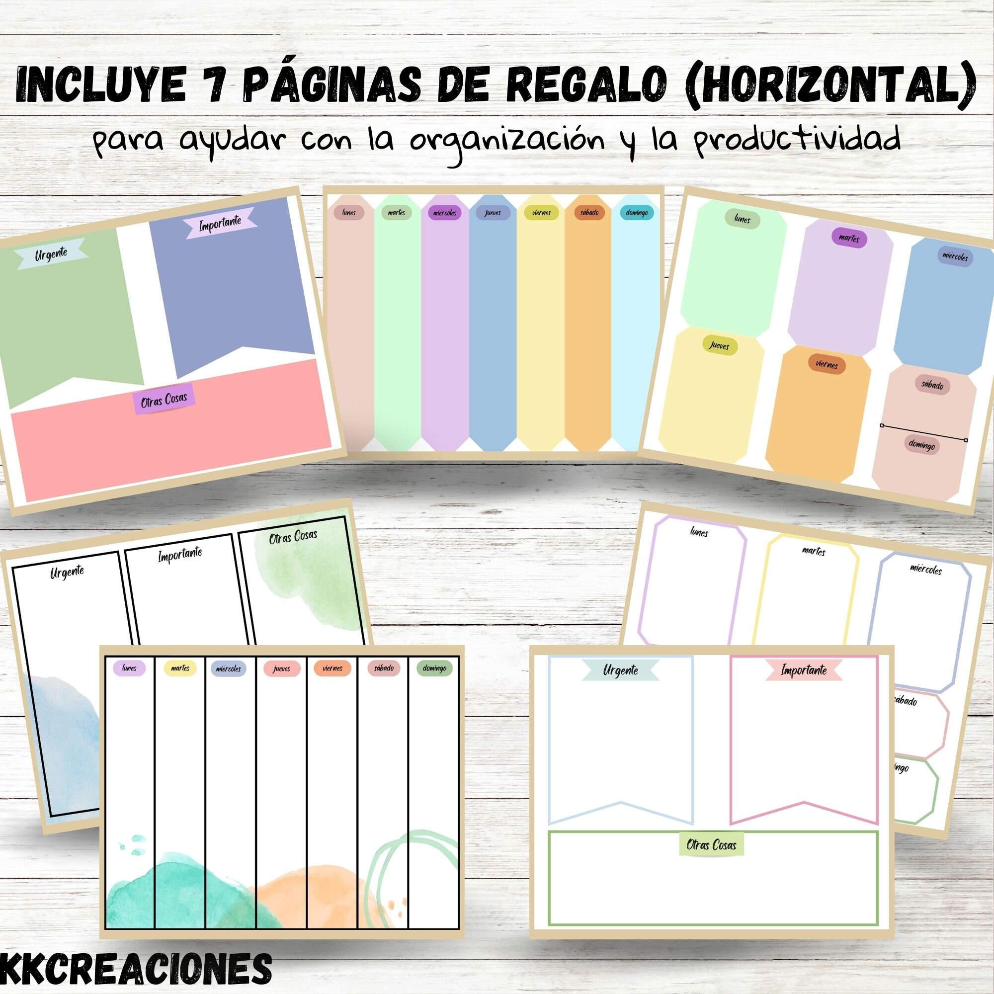 2024 Spanish Printable Calendar With Watercolor Design Calendario ...