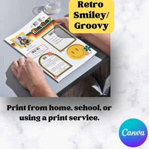 Retro Meet the Teacher Canva Template | Back to School | Retro Decades ...