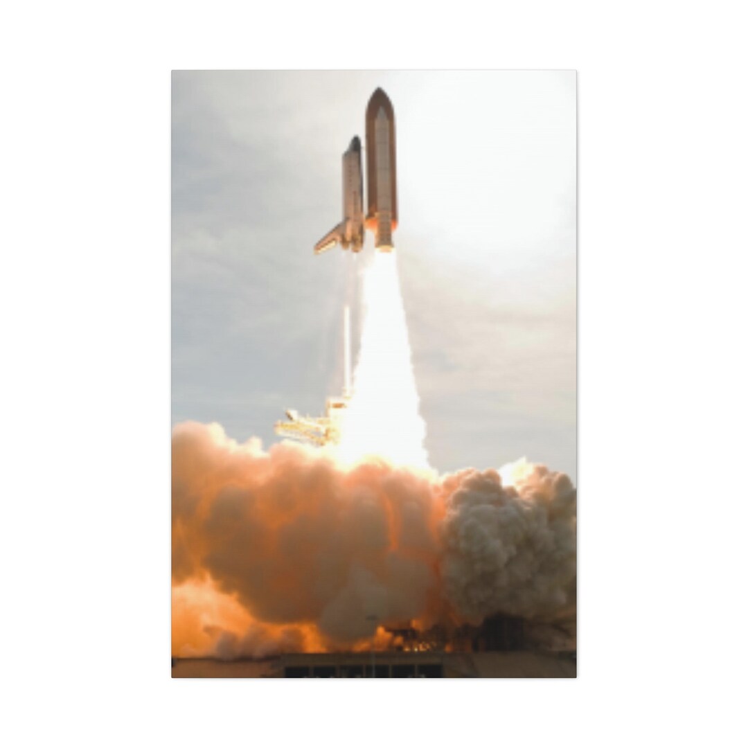 Space Shuttle Take off on a Rocket,space Shuttle Launch Canvas Print ...