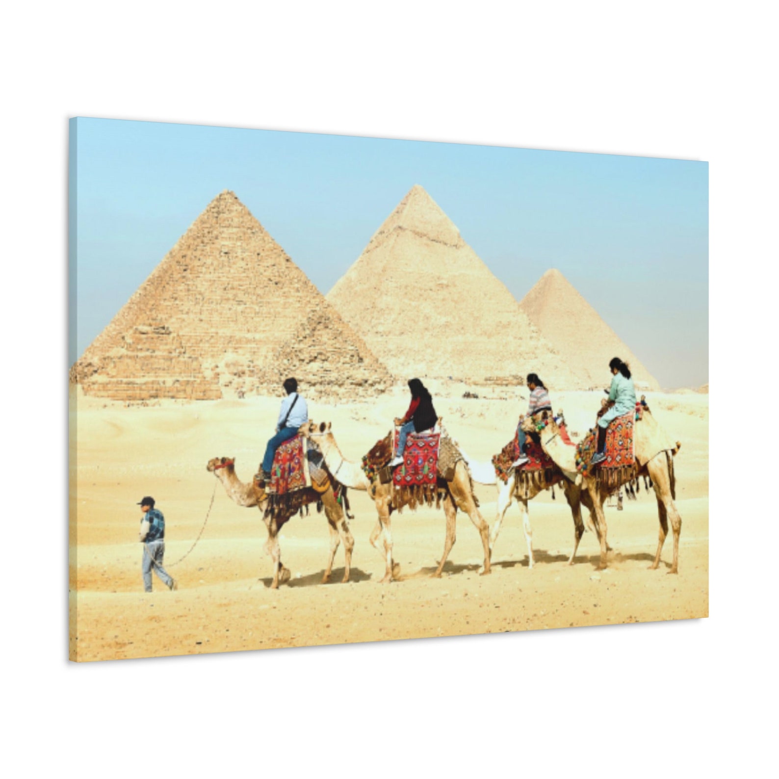 Egyptian Pyramids Canvas Print,egyptian Wall Art. Pyramids of Giza ...