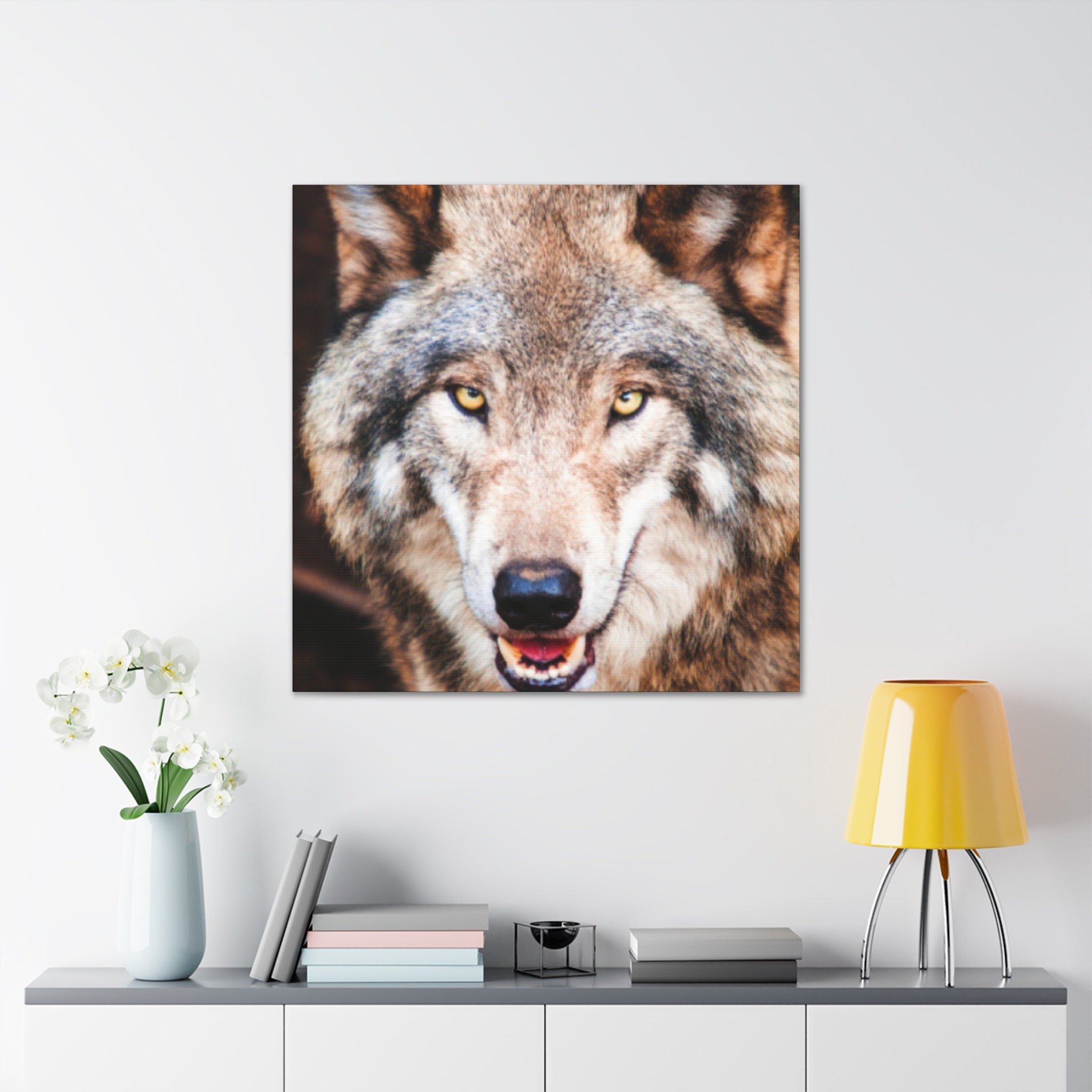 Wolf Canvas Print,wolf Canvas Wall Art,wolf Canvas Wall Hanging ...