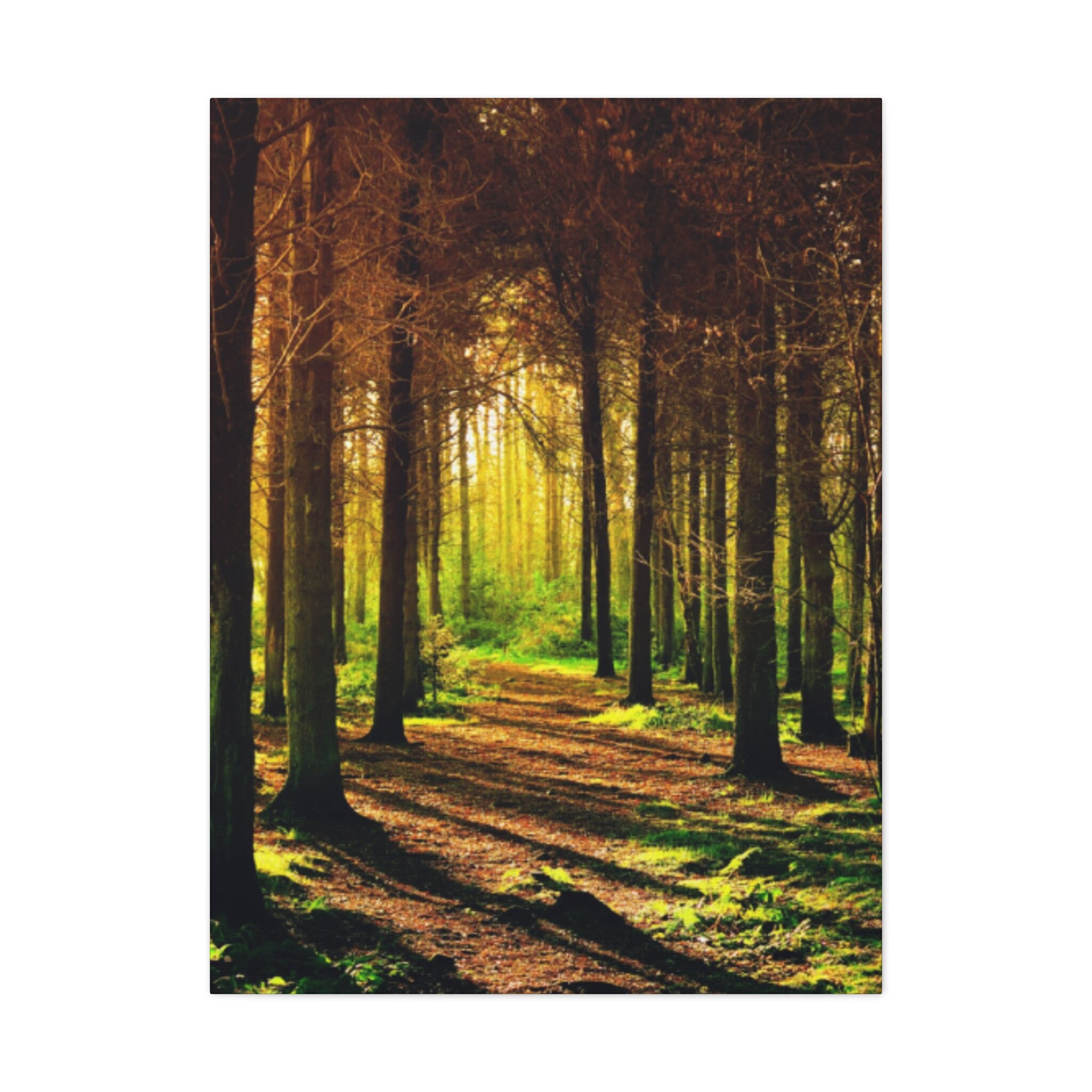 Path in the Forest Canvas Print,forest Path Canvas Print,forest Path to ...