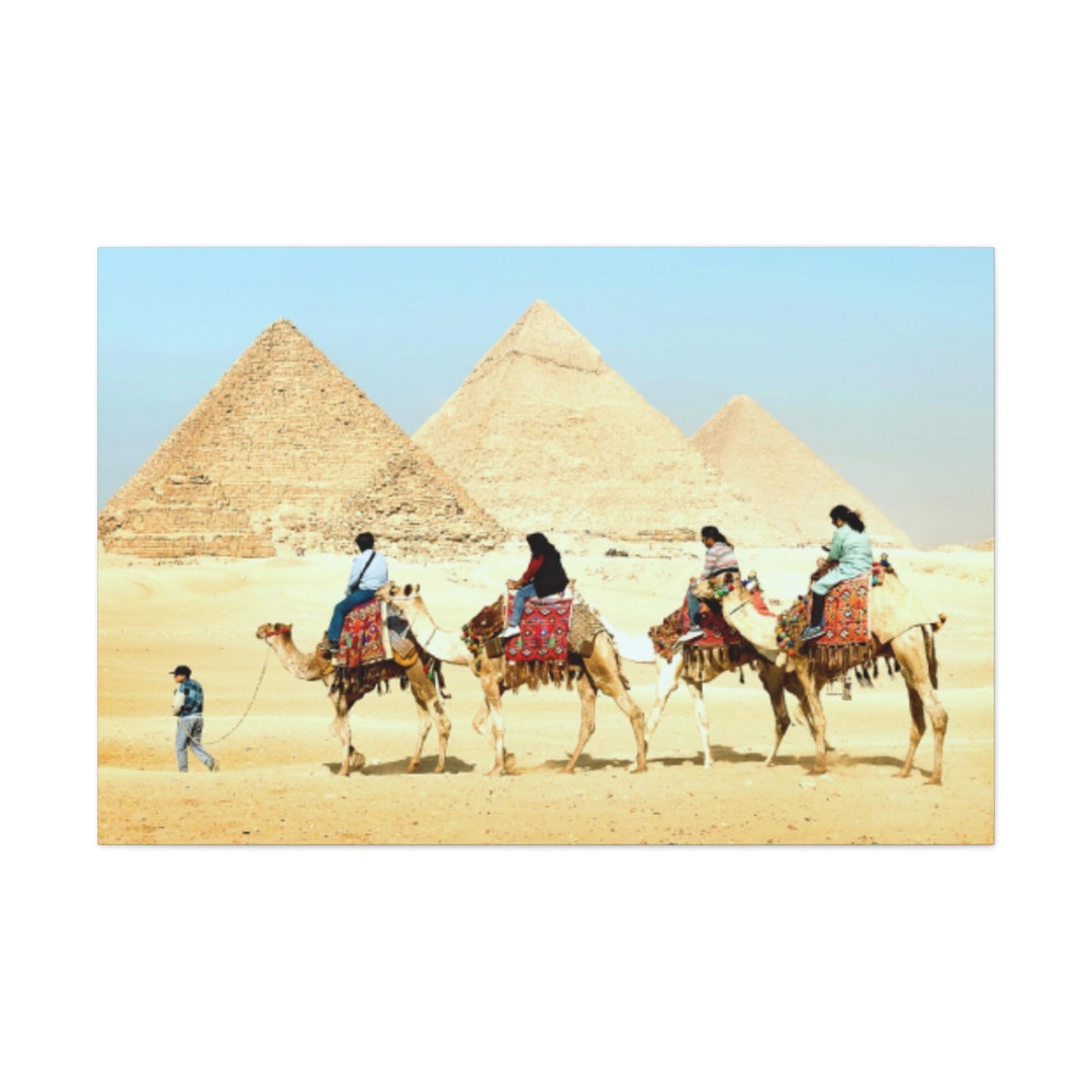 Egyptian Pyramids Canvas Print,egyptian Wall Art. Pyramids of Giza ...
