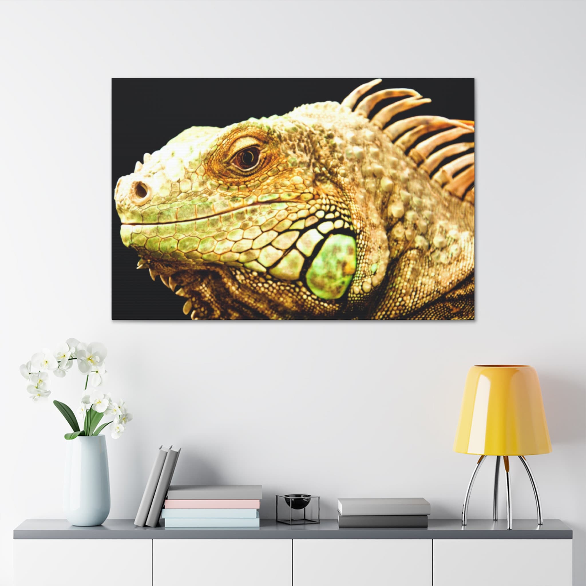 Iguana Print Canvas,lizard Painting on Canvas,iguanas Decor Wall ...