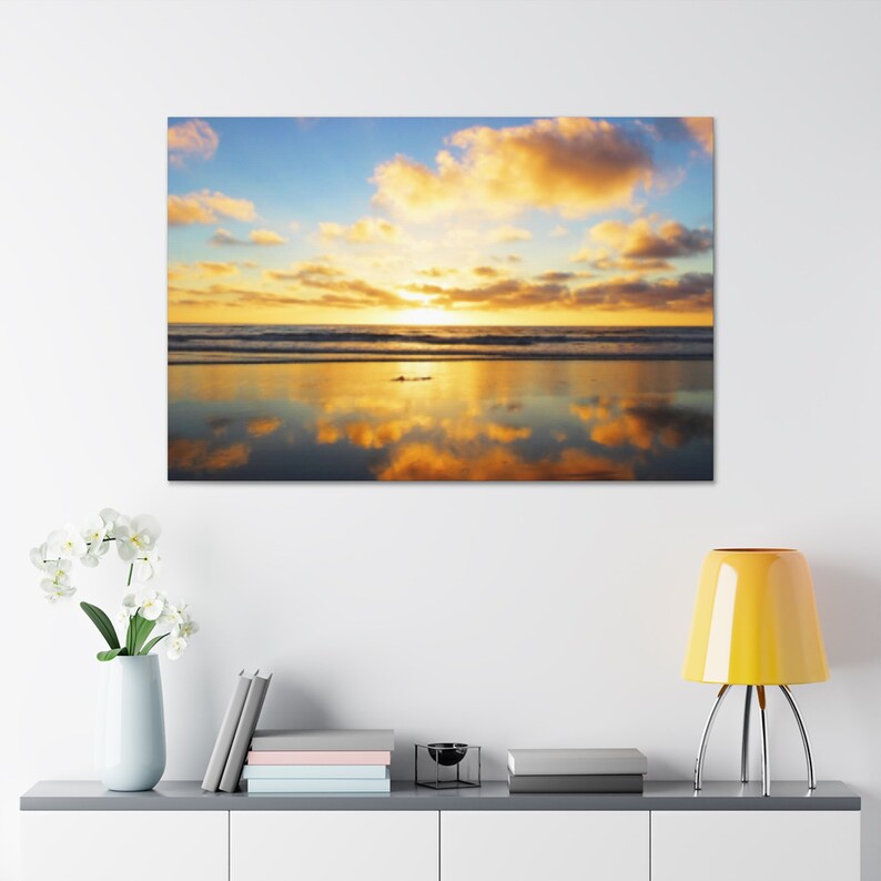 Sunset Over the Water Print,sunset Over the Water Picture,sunset Over ...