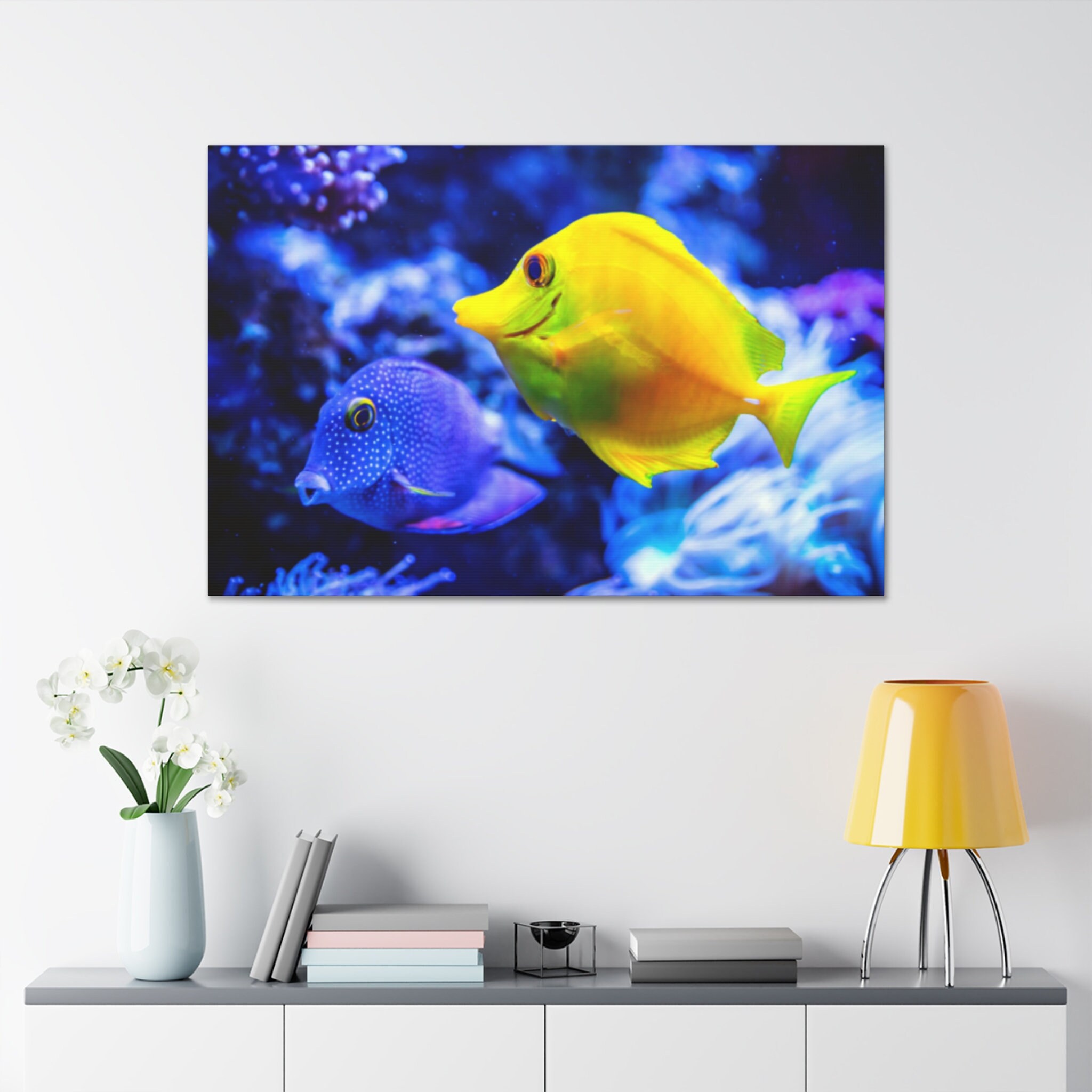 Ocean Fish Canvas Print,tropical Fish Canvas Print,aquarium Art Decor ...