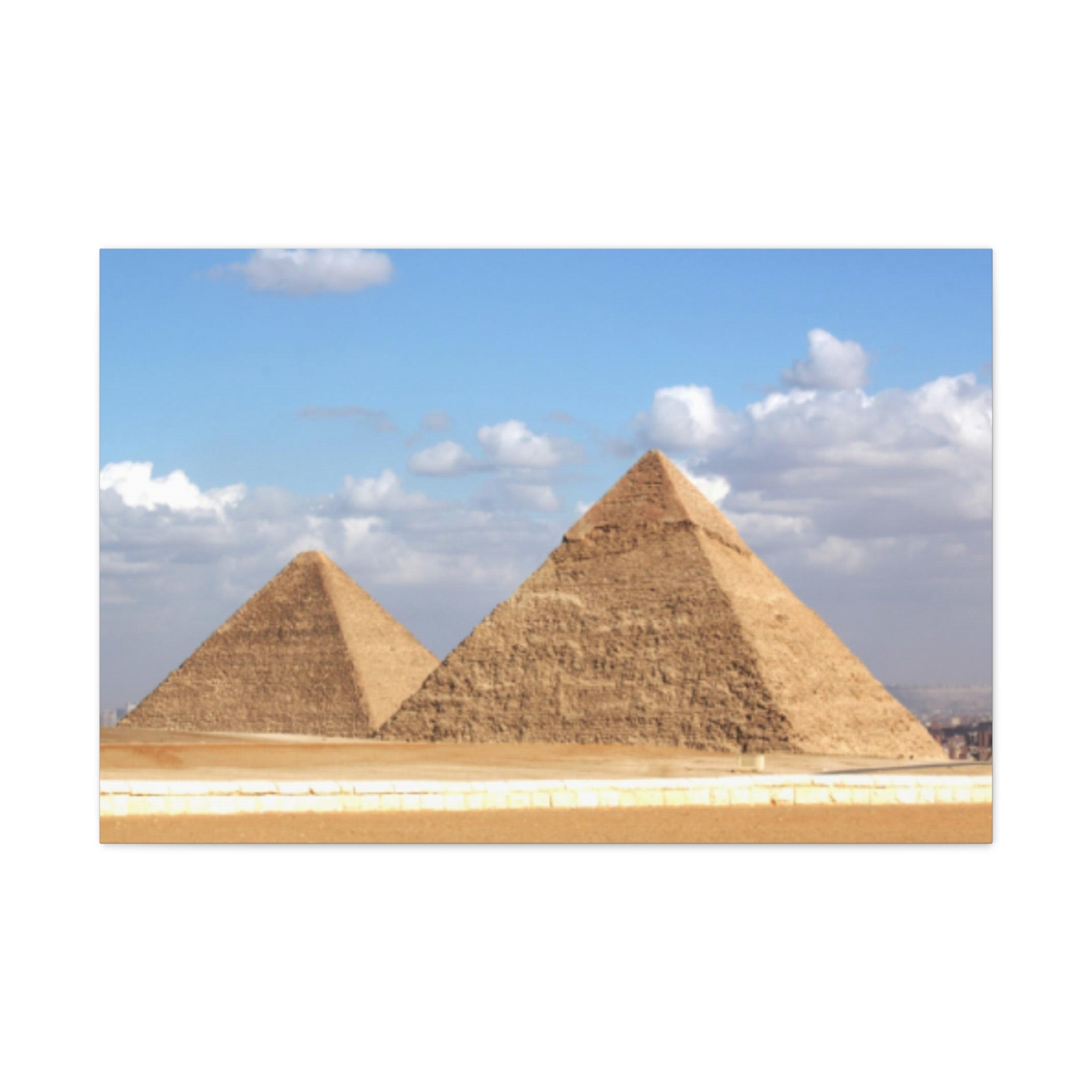 Egyptian Pyramids Canvas Print,egyptian Wall Art.pyramids of Giza ...