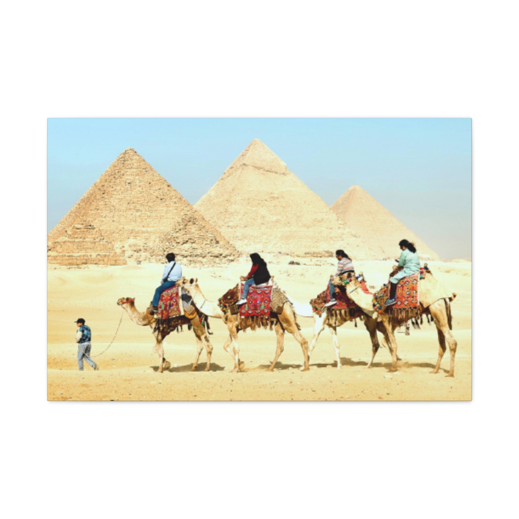 Egyptian Pyramids Canvas Print,egyptian Wall Art. Pyramids of Giza ...