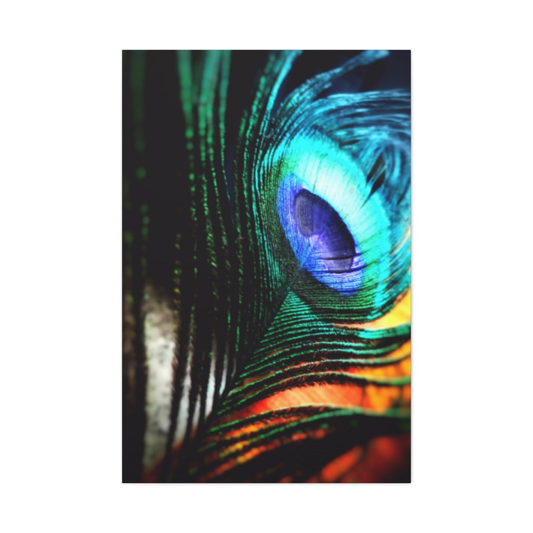 Abstract Peacock Feather Canvas Print,peacock Feathers Canvas Print ...