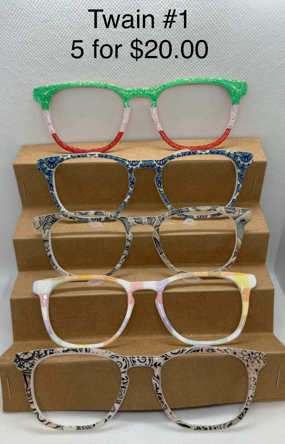 Multi Design Decorated Topper Set of 5 for Twain - Etsy