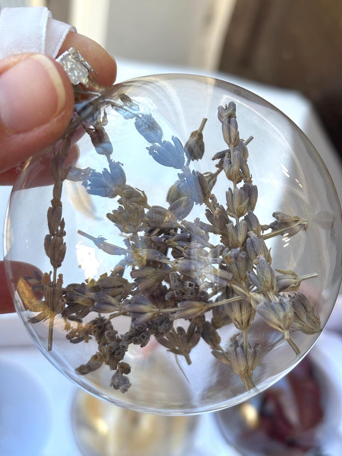 Glass Ornament With *real* Dried Lavender - Etsy