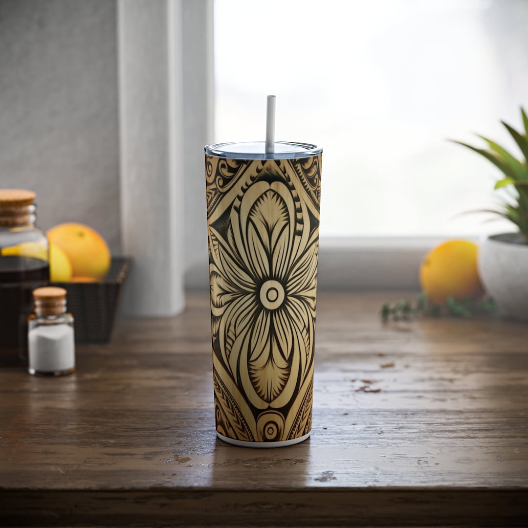 Samoan Inspired Pacific Island Design Skinny Steel Tumbler - Etsy