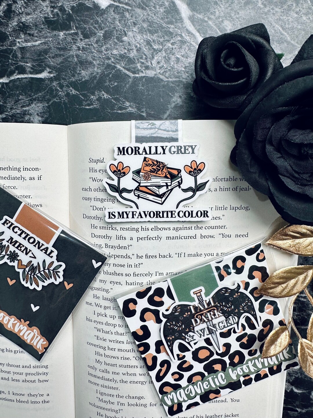 Morally Grey Magnetic Bookmark Vinyl Bookish Magnetic Bookmark Morally ...