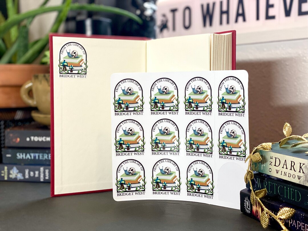 From the Library of Personalized Sticker Similar to Book Embosser ...