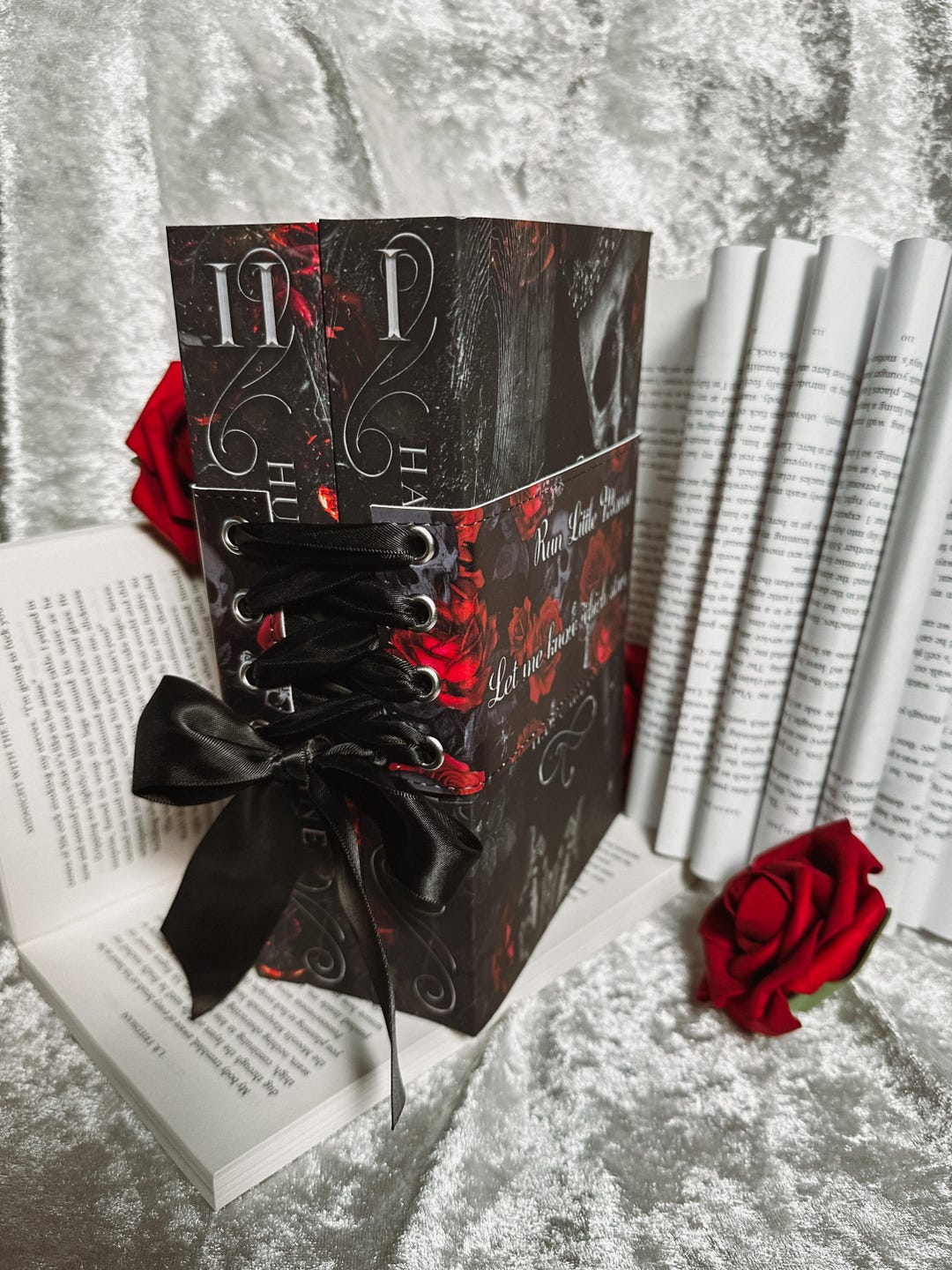 Haunting Adeline Faux Leather Book Corset | Run Little Mouse | Cat and ...