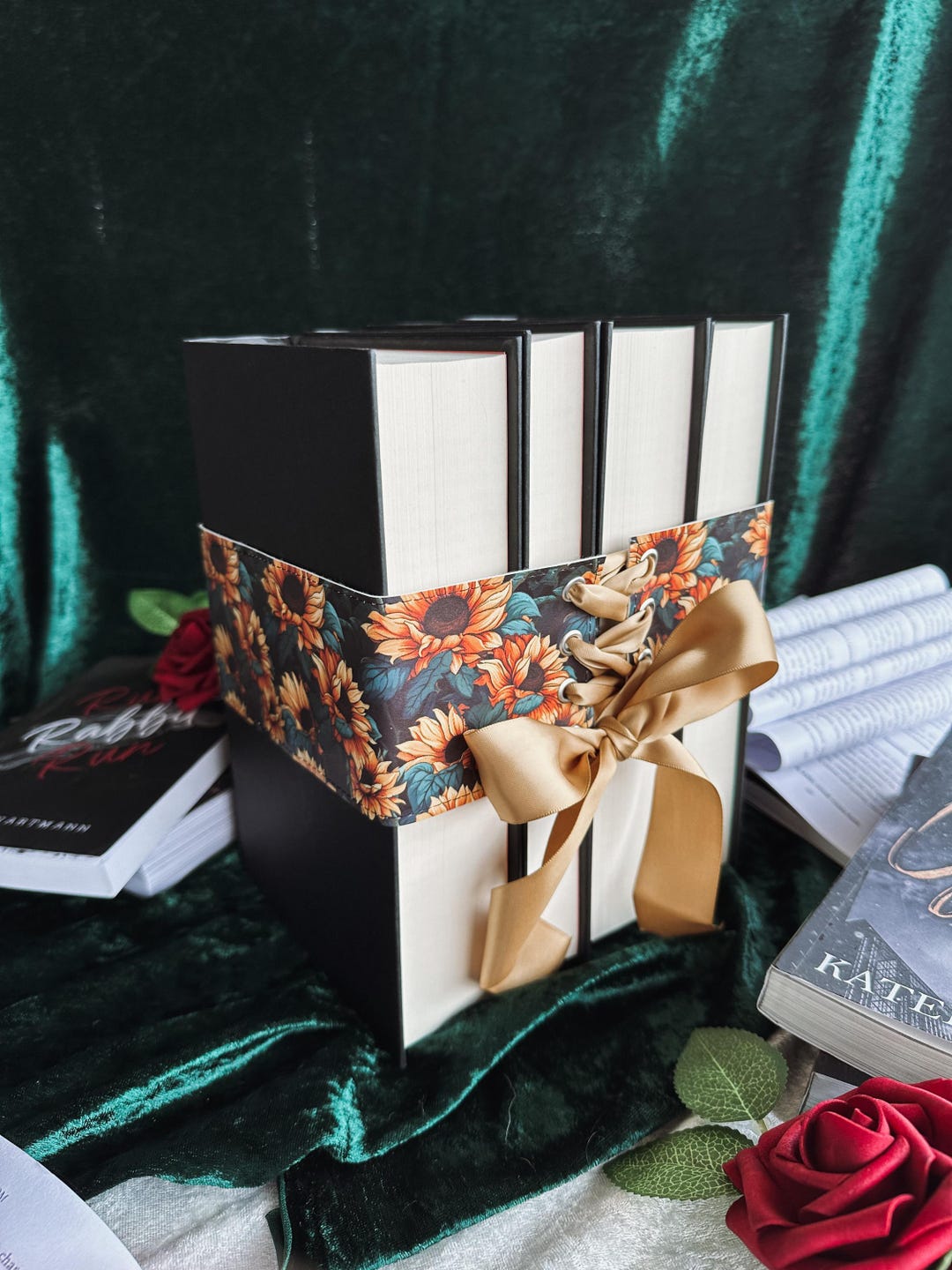 Sunflower Book Corset – Adjustable Book Corset for Series – Bookend ...