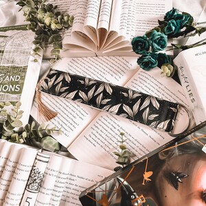 Control Me Bookmark | Vines & Night Sky Faux Leather Hand Cuff Bookmark ...