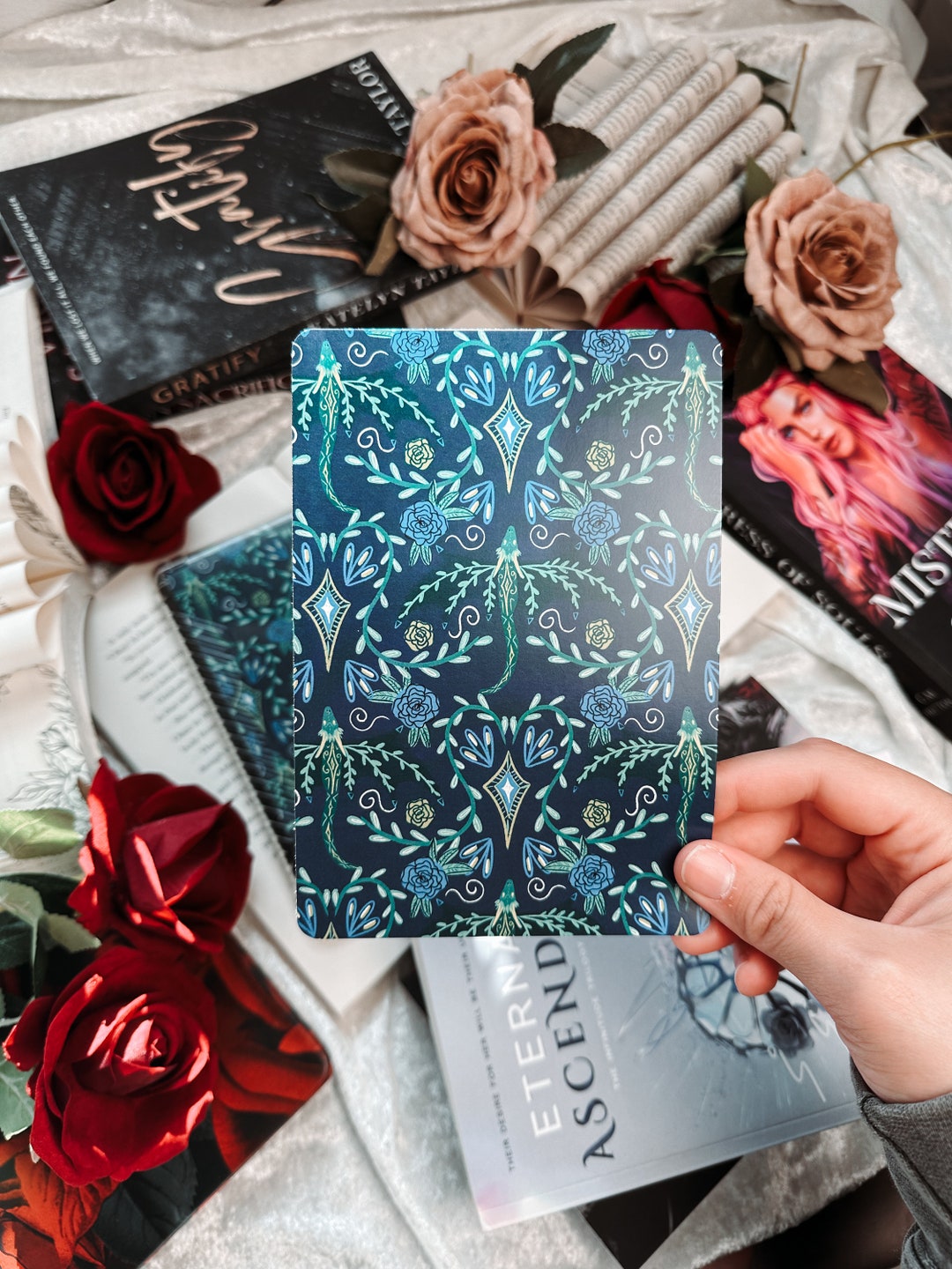 Blue Dragon Kindle Case Insert | Fantasy Paper for Kindle Paper White ...