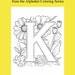 Floral Letter "k" Coloring Page, Style 1 - Downloadable Printable ...