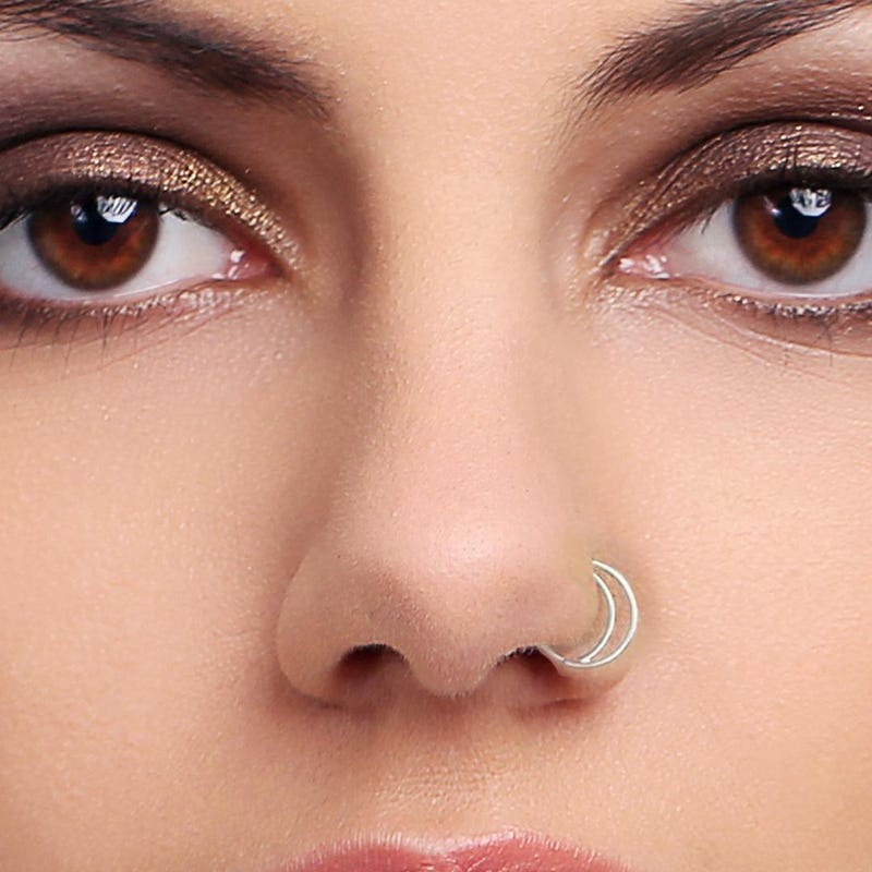 Moon Nose Ring - Etsy