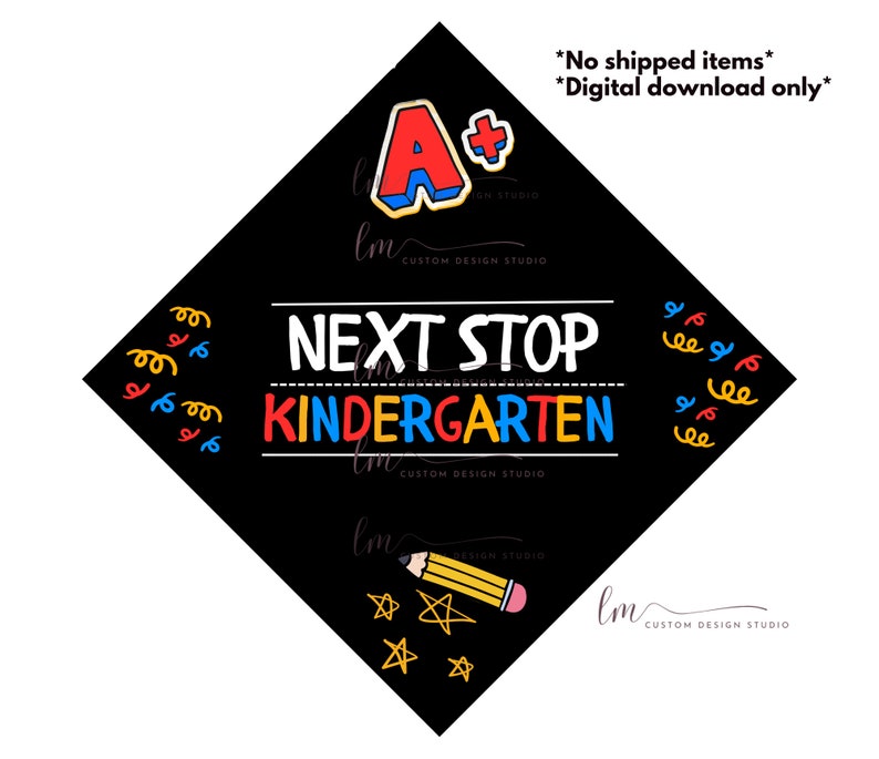 Next Stop Kindergarten Topper| Digital Download | "kindergarten Next ...