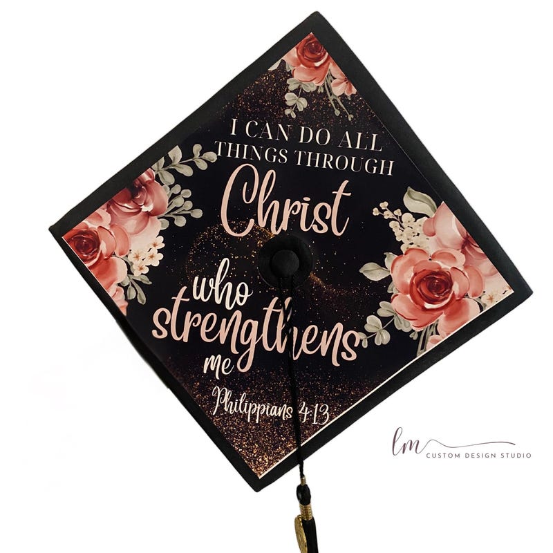 Bible Verse Grad Cap - Etsy